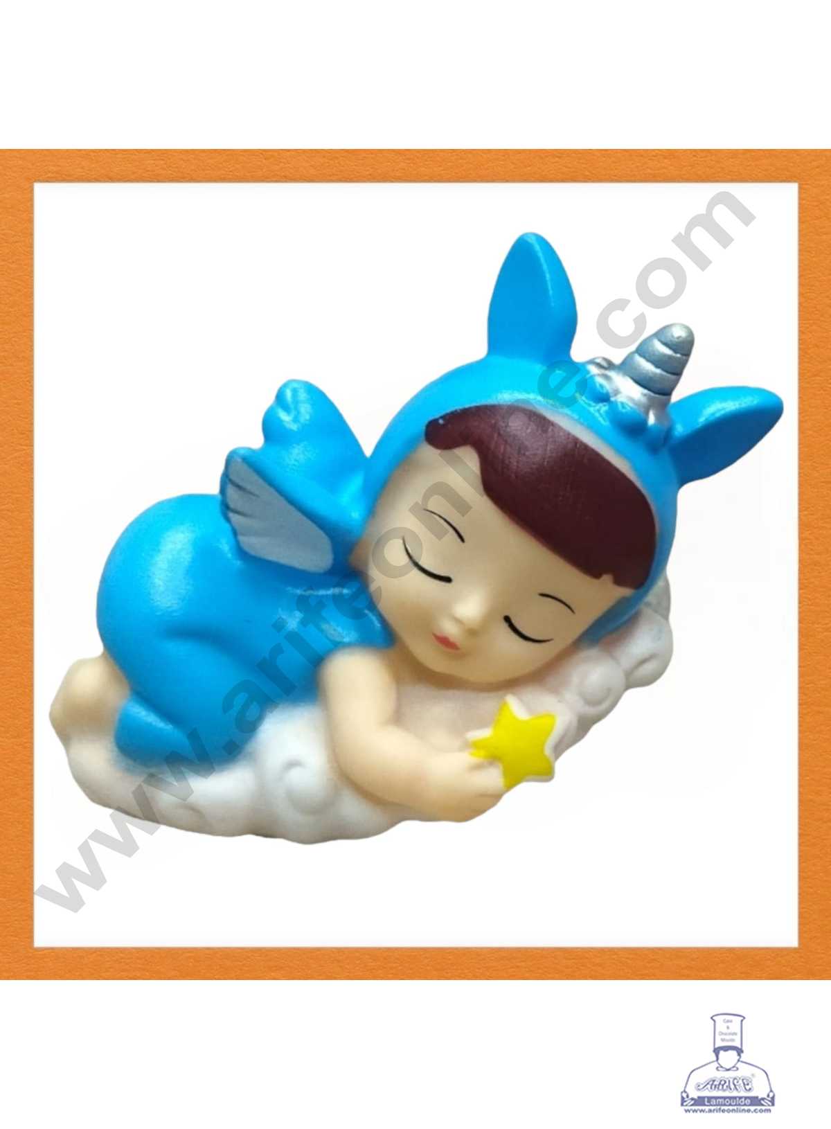 sleeping baby angel cake topper