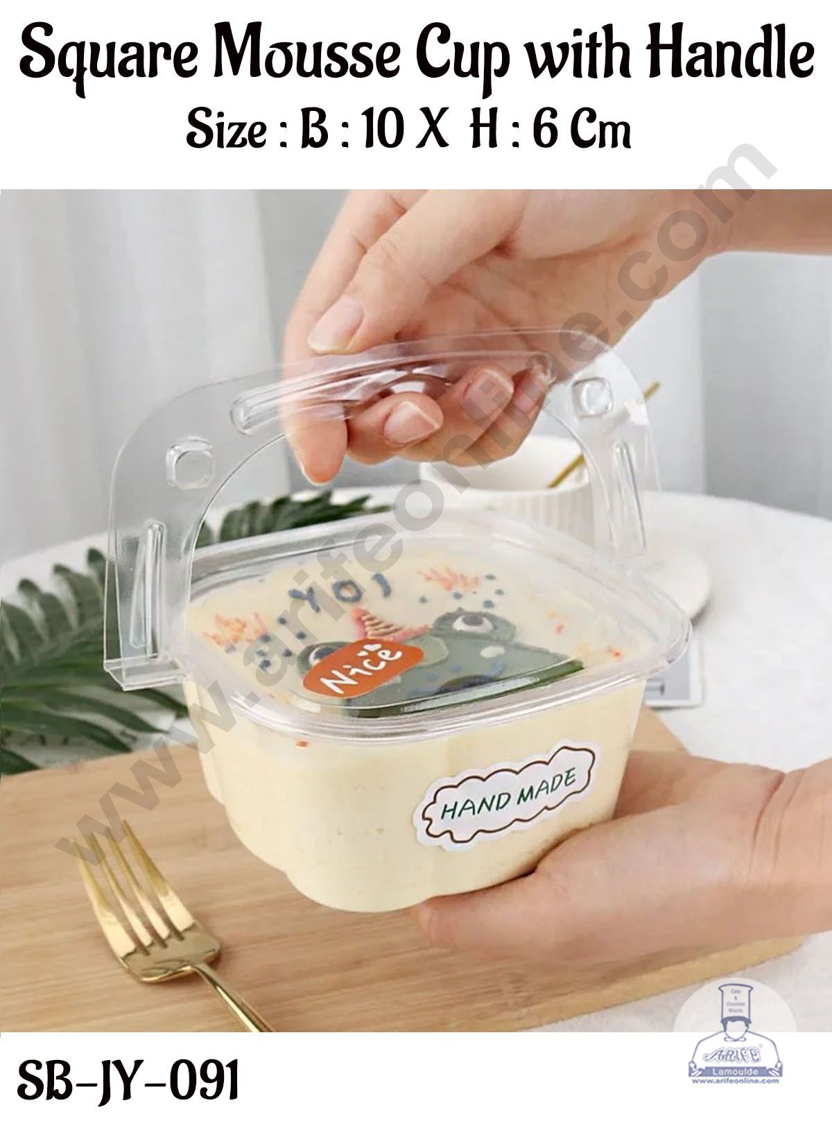 CAKE DECOR™ PVC Big Square Pastry Box with Clear Lid | Cube Box | Dess ...