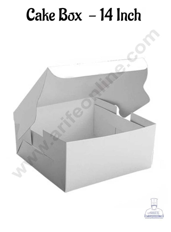 Home CAKE DECOR™ White Cake Boxes Pack of 10 Pieces - 14 Inch