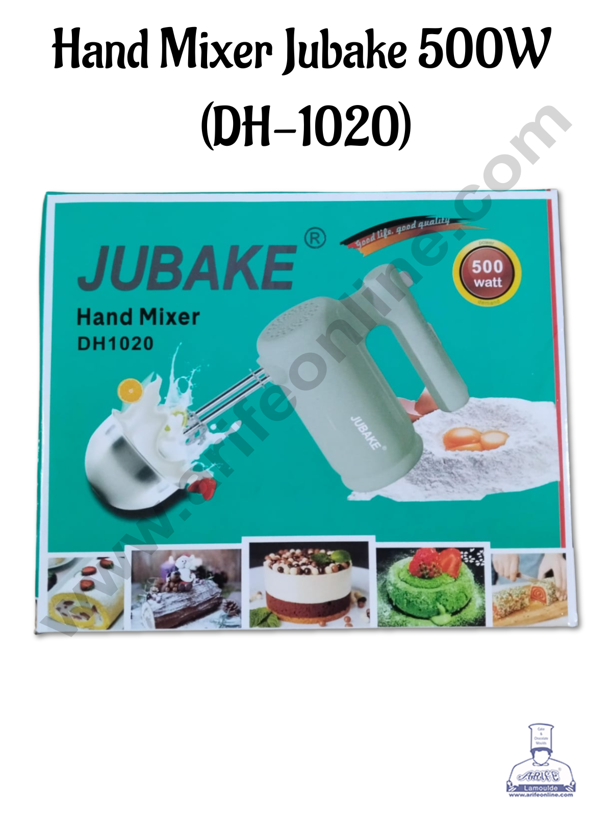 CAKE DECOR™ Jubake Electric Hand Beater 500 W - Green (Model No:DH-102 ...