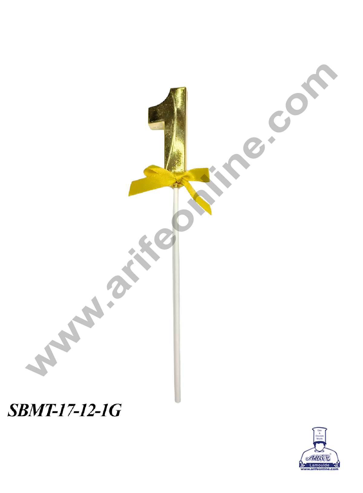 CAKE DECOR™ Plastic 3D Style 1 Number Cake Topper - 1 Piece – Arife ...