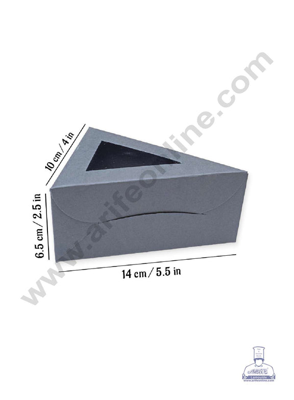 Home CAKE DECOR™ 1 Cake Slice Box | Triangle Shape Cheese Slice Box ...