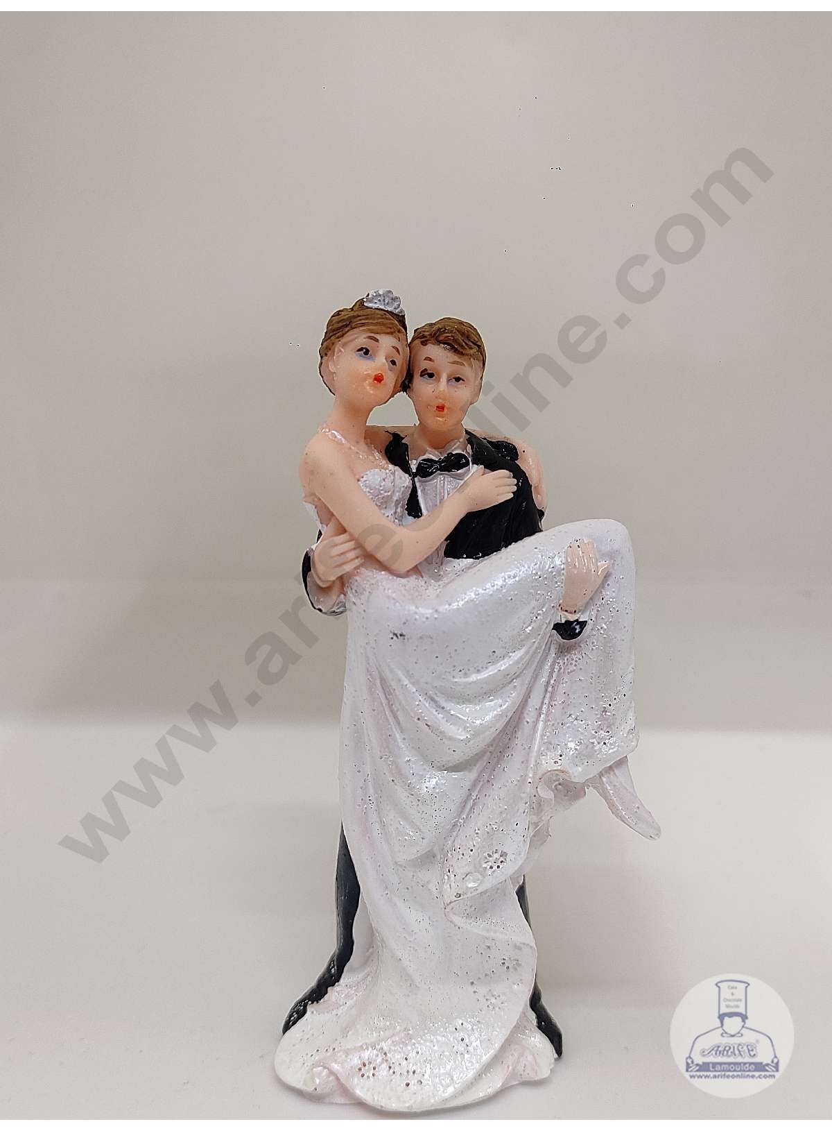 CAKE DECOR™ 1 Pcs Wedding Couple Cermaic Figure Cake Topper Decoration ...