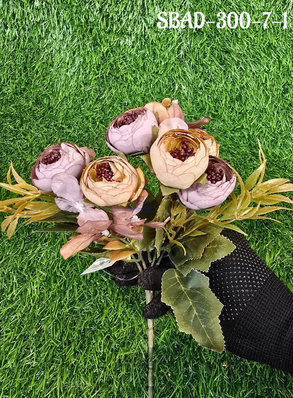 Combination Of Lavender - Peach Colour Vintage-Style Mixed Peony Bush ...
