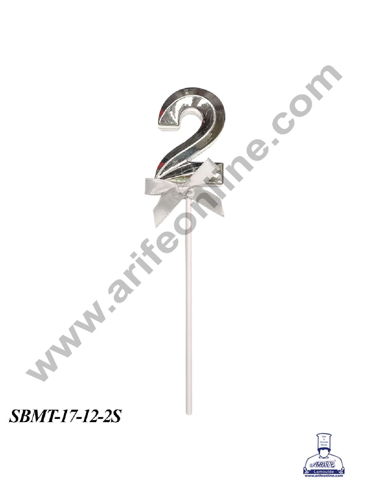 CAKE DECOR™ Plastic 3D Style 2 Number Cake Topper - 1 Piece – Arife ...
