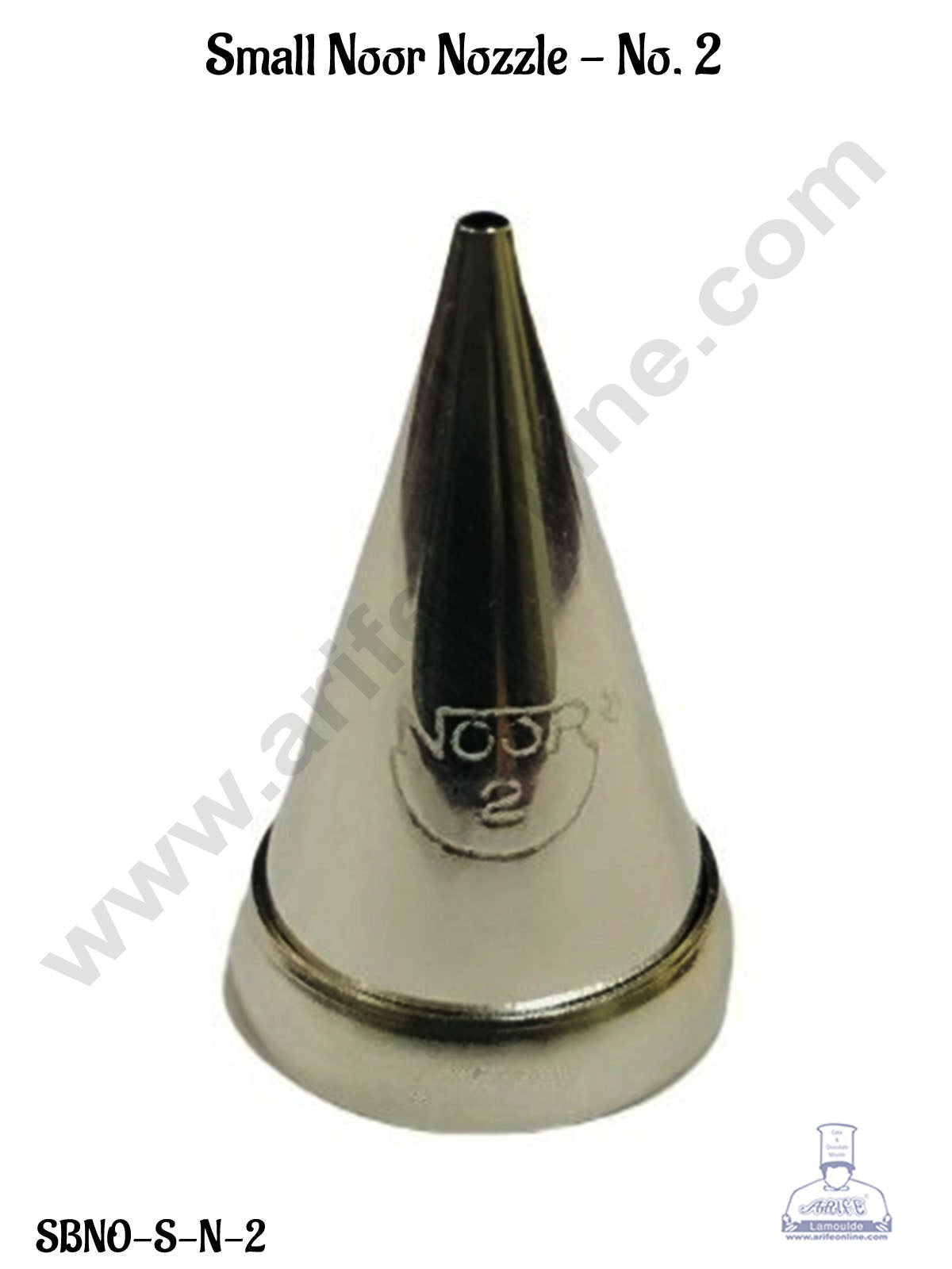 CAKE DECOR™ Small Noor Icing Tip Nozzle No. 2 Shape Icing Nozzle with ...