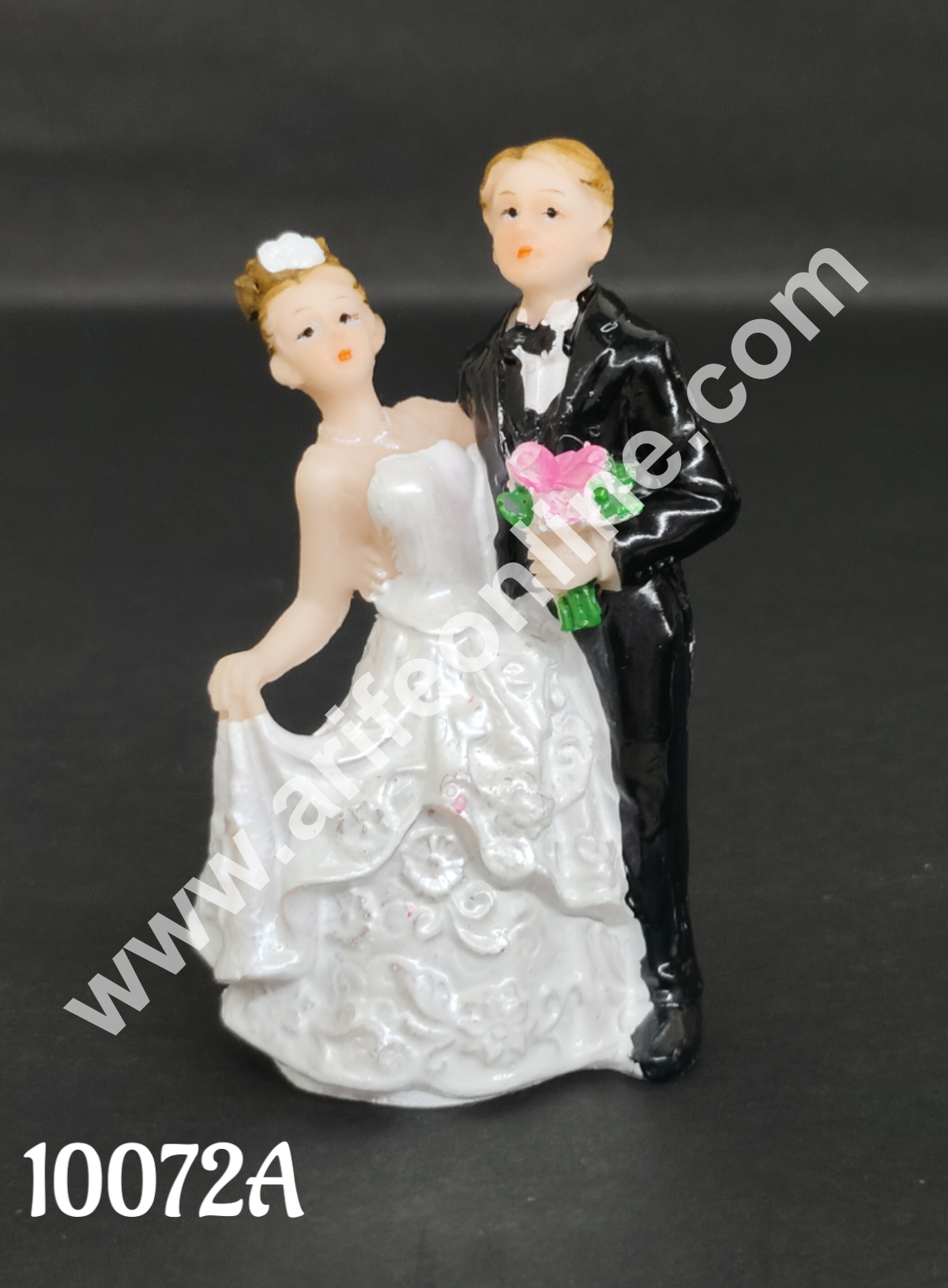 CAKE DECOR™ 1 Pcs Wedding Couple Ceramic Figure Cake Topper Decoration ...