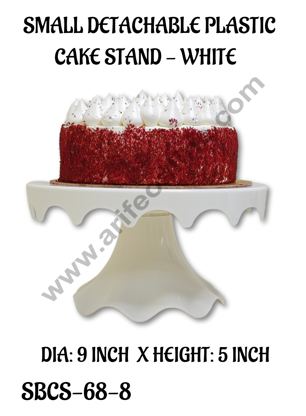 CAKE DECOR™ Small Detachable Plastic Cake Stand Drop Shaped| Cupcake S ...