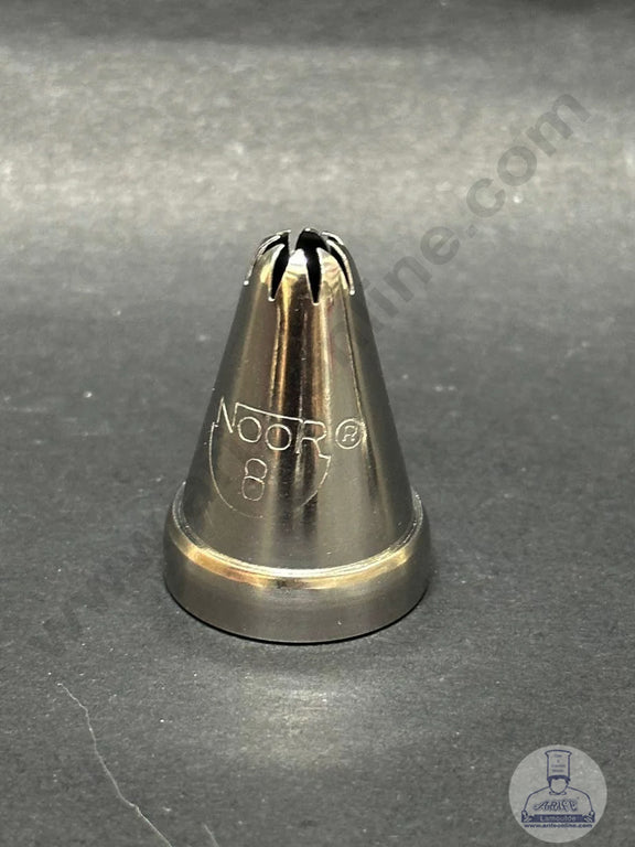 CAKE DECOR™ Small Noor Icing Tip Nozzle No. 8 Shape Icing Nozzle with ...