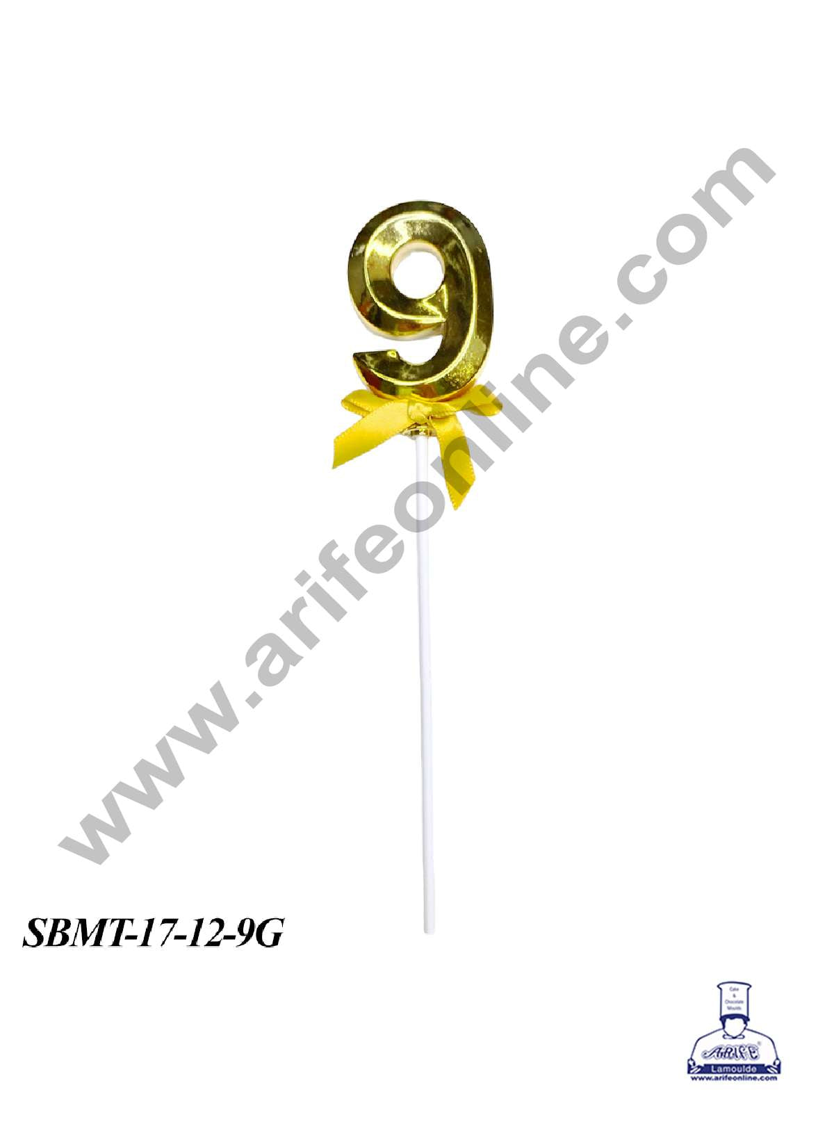 CAKE DECOR™ Plastic 3D Style 9 Number Cake Topper - 1 Piece – Arife ...