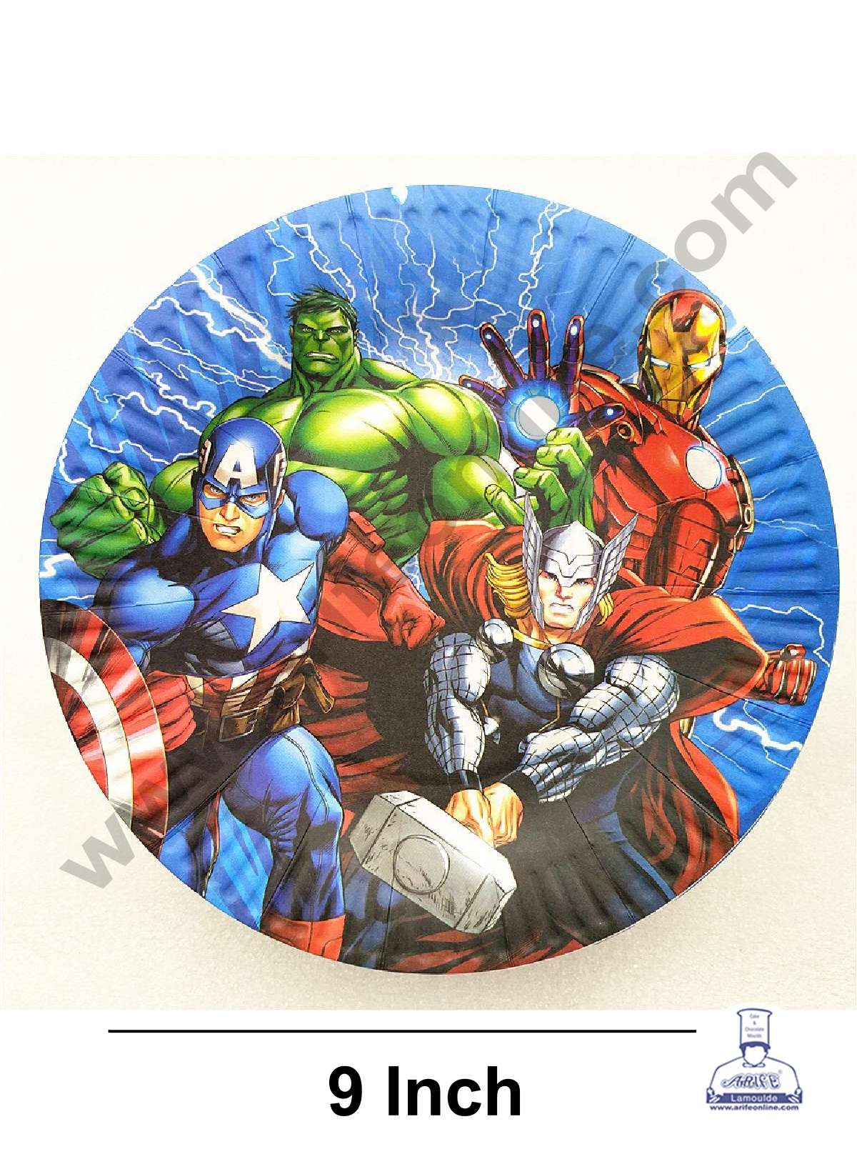 CAKE DECOR™ 9 inch Avengers Theme Paper Plates | Disposable Plates | B ...
