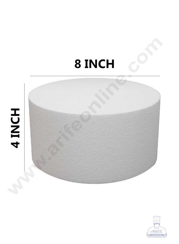 Home CAKE DECOR™ 1 pc 8 Inch Round Cake Dummy - Dia 8" x H 4"