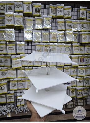 CAKE DECOR™ Rubic Cubic Cake Stand Acrylic - 8 Inch – Arife Online Store