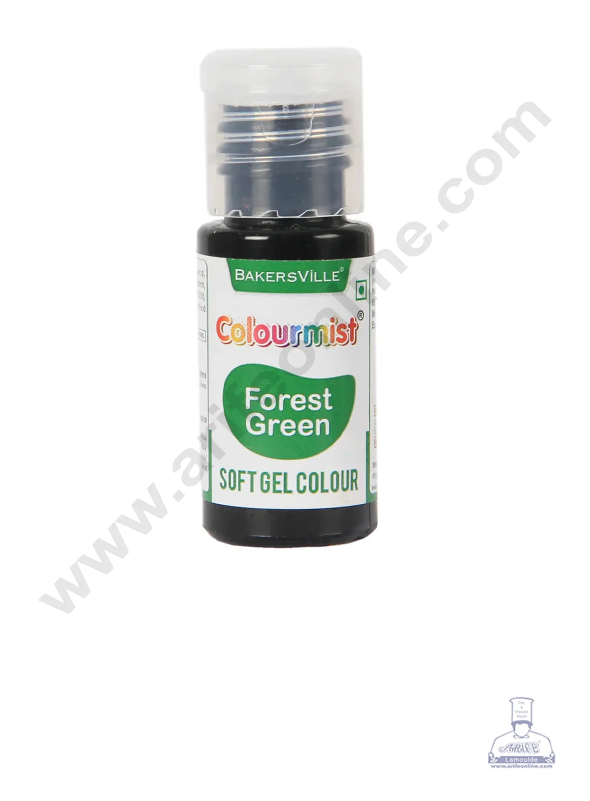 Colourmist Soft Gel Paste Food Color Forest Green 20g | Edible Gel Col ...