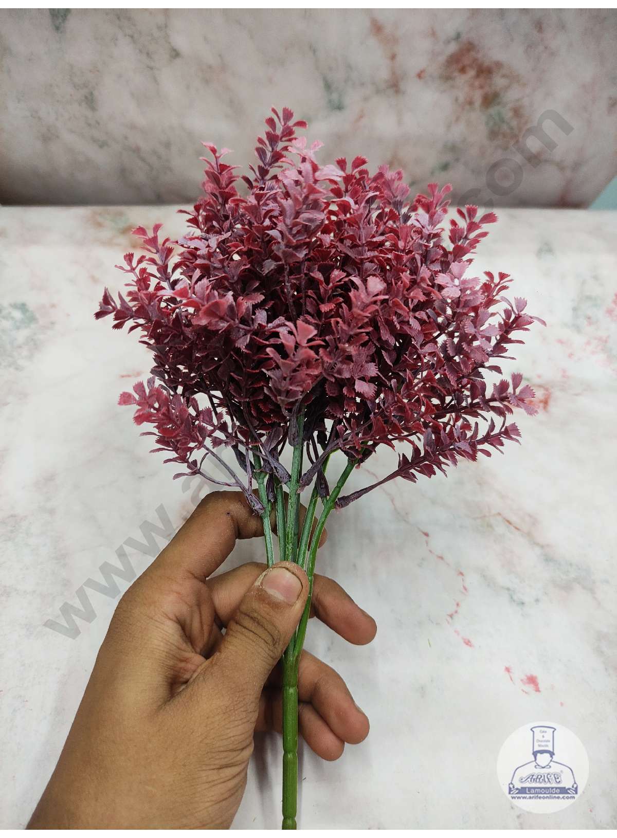 Cake Decor™ Gypsy Artificial Flower For Cake Decoration – Maroon ...