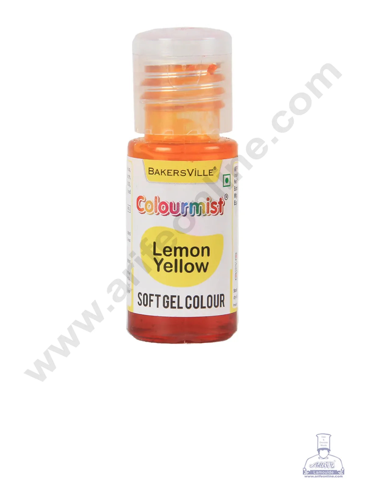 Colourmist Soft Gel Paste Food Color Lemon Yellow 20g | Edible Gel Col ...