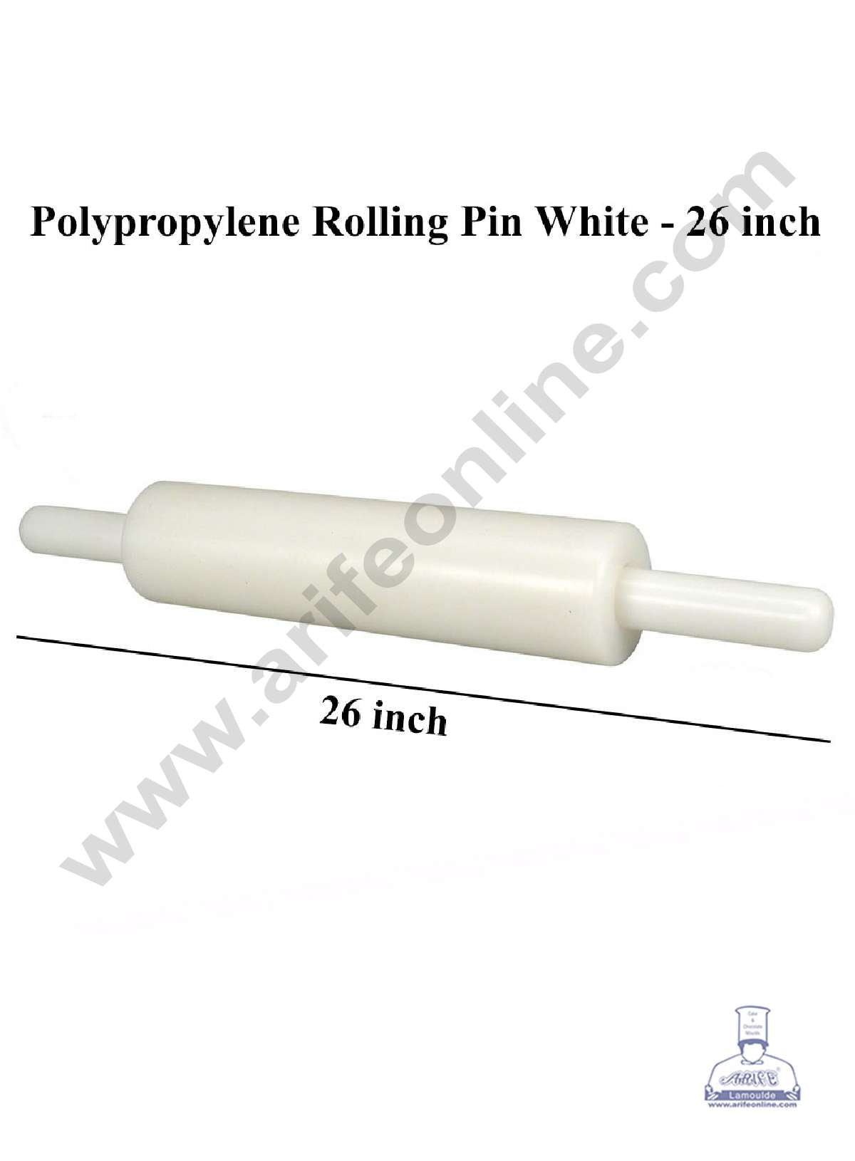 Cake Decor Polypropylene Rolling Pin White - 26 inch – Arife Online Store