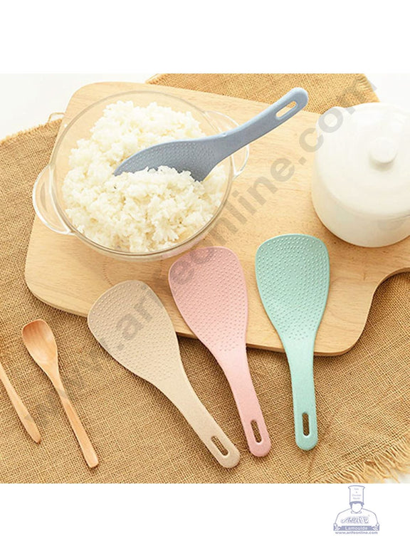 Home Rice Paddle Wheat Spoon Assorted-(1 pc) | Rice Scooper | Rice ...
