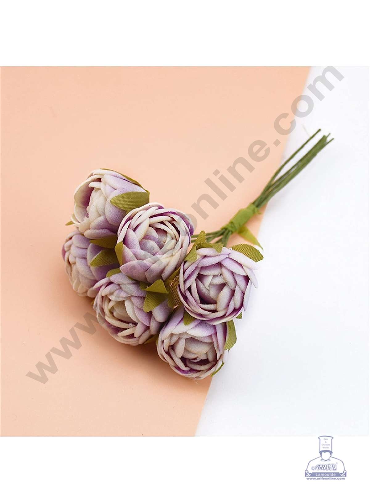 CAKE DECOR™ Small Rose Artificial Flower Bunch For Cake Decoration – P ...