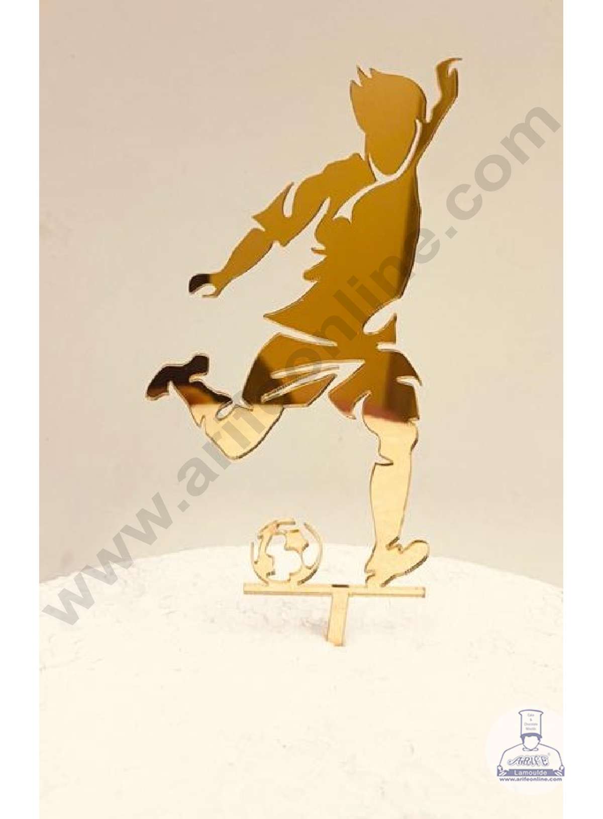 CAKE DECOR™ 5 inch Acrylic Football/Soccer Player Cake Topper Cake Dec ...