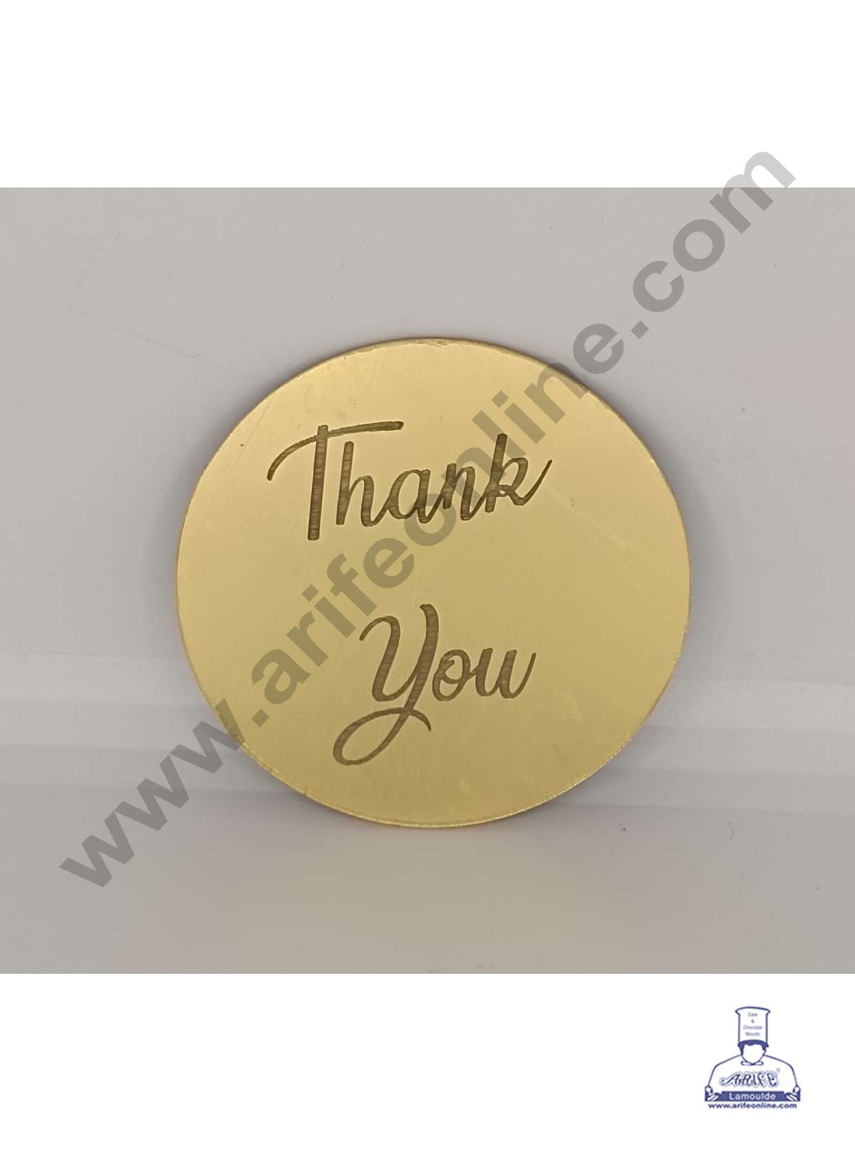 CAKE DECOR™ Acrylic Thank You Coin Topper for Cake and Cupcakes ( SBMT ...
