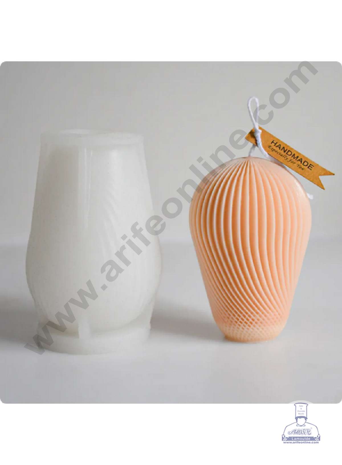 CAKE DECOR™ 3D Silicon 1 Cavity Spiral Light Bulb Balloon Design Silic ...