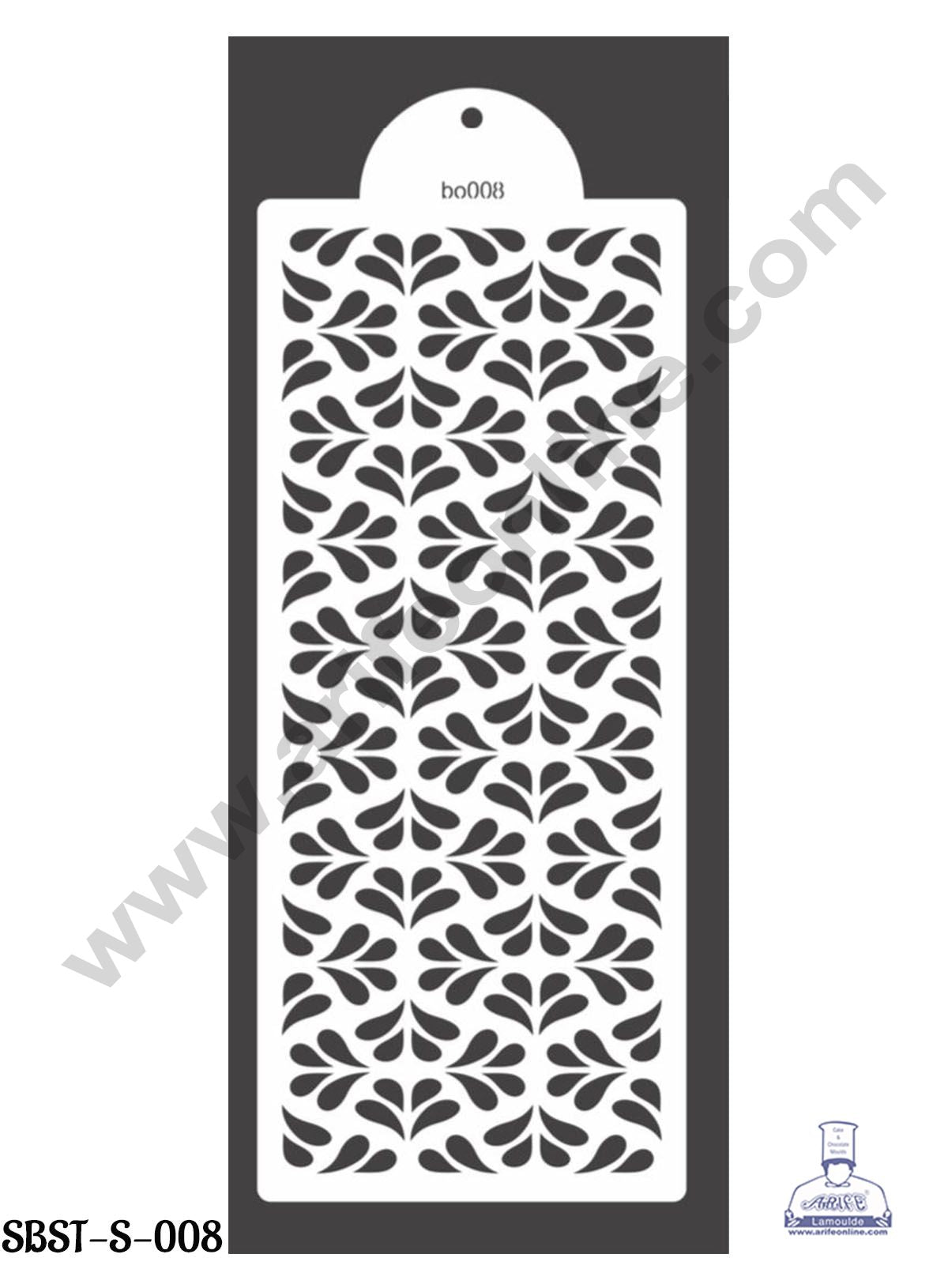 CAKE DECOR™ Small Wedding Cake Stencil, Cake Border Side Decoration To ...