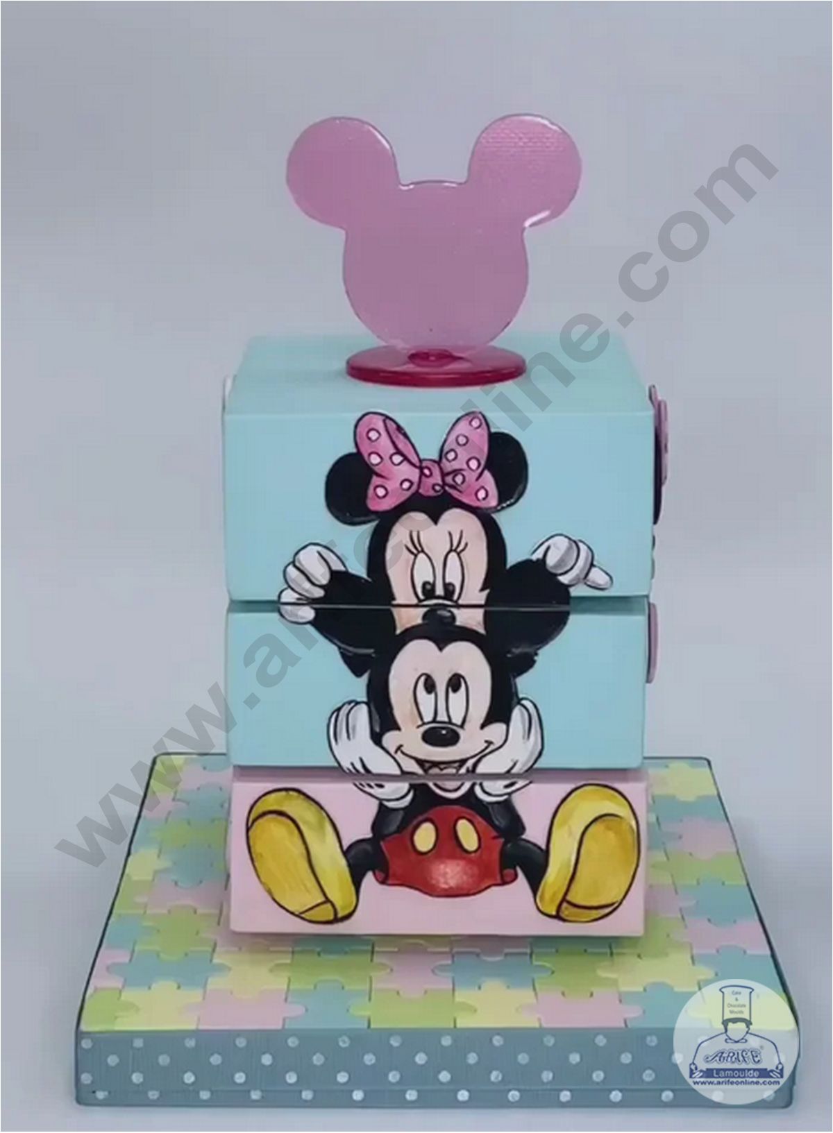 Home CAKE DECOR™ Rubic Cubic Cake Stand Acrylic - 8 Inch