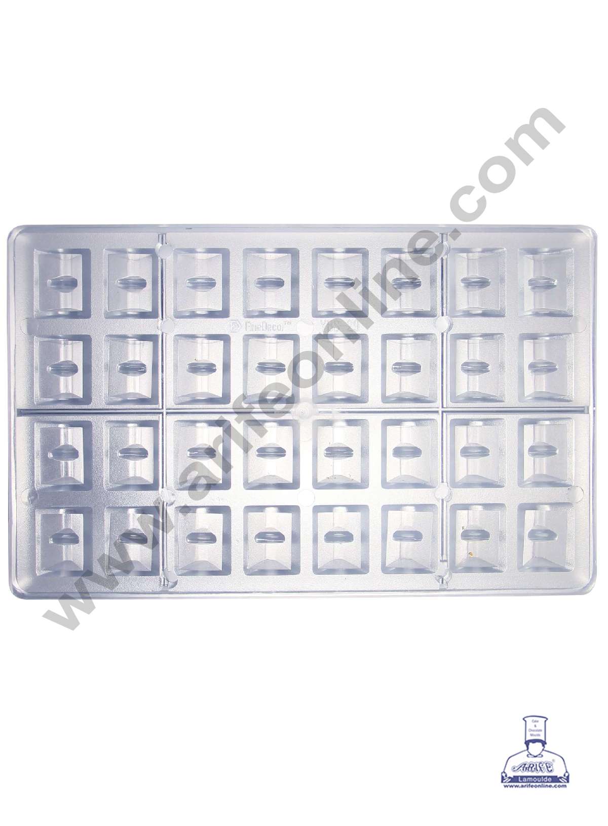 FineDecor 32 Cavity Polycarbonate Chocolate Mold - ( YBS-029 ) – Arife ...