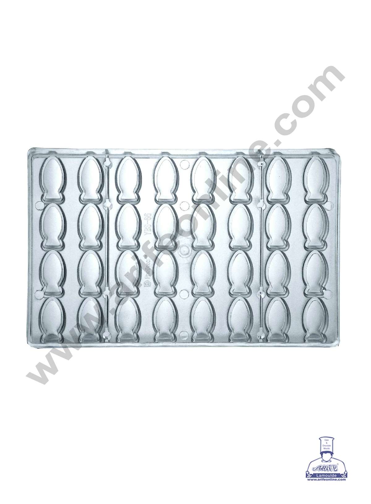 FineDecor 32 Cavity Fish Shape Polycarbonate Chocolate Mold - ( YBS-06 ...