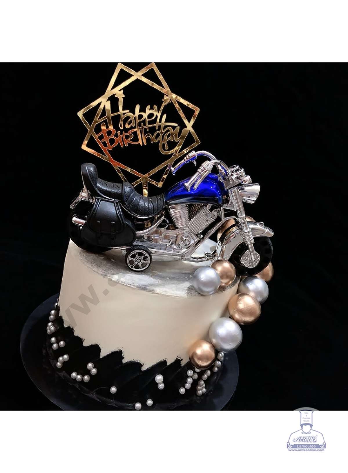 CAKE DECOR™ 1 Piece Bullet Bike MotorCycle Toy Cake Topper (SB-T-SF202 ...