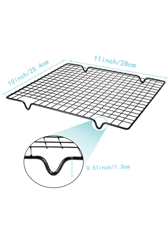 Home Cooling Rack 10 x 11 Inch Heavy Duty Cookie Stainless Steel Baking ...