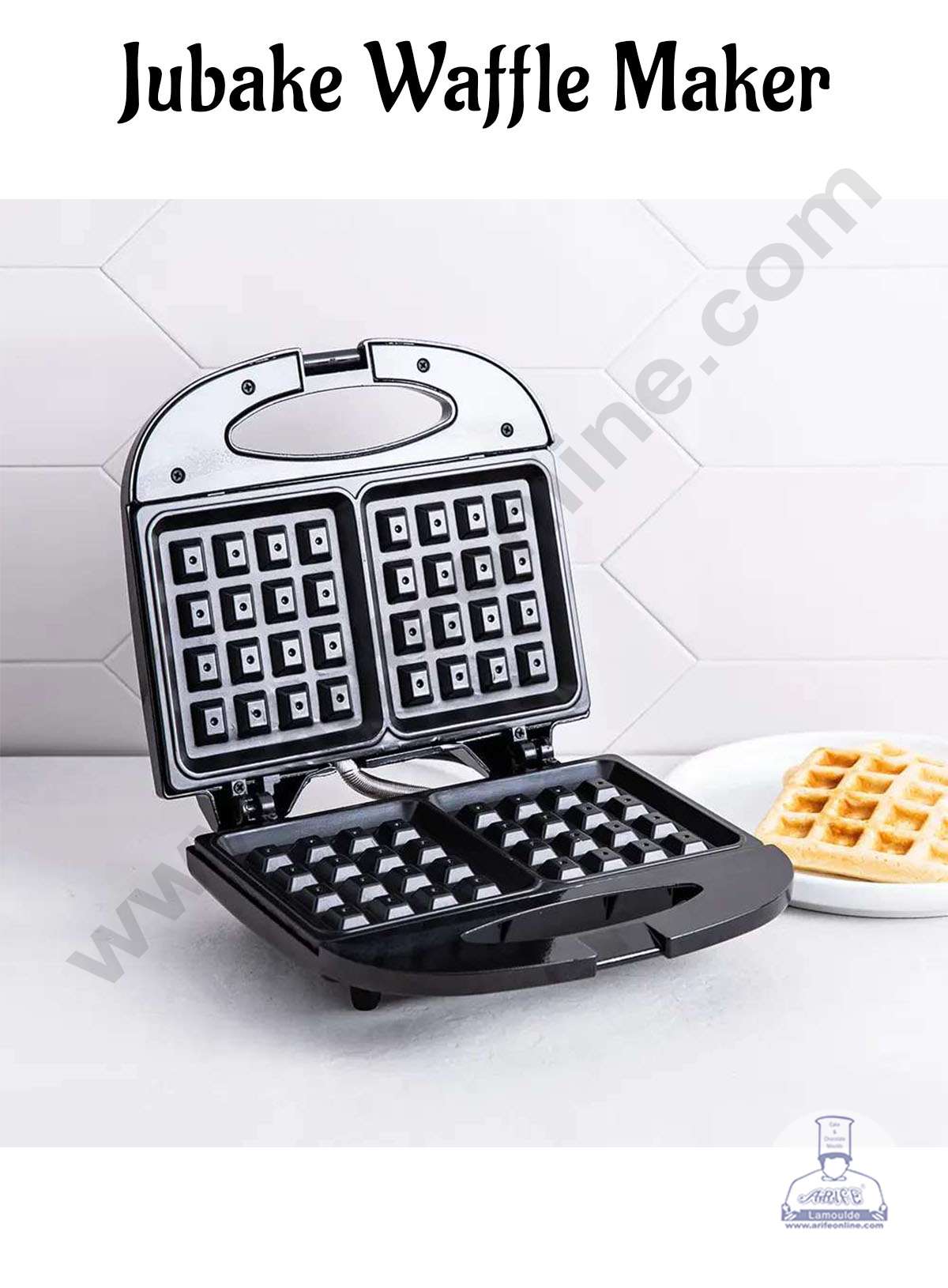 CAKE DECOR™ Jubake 2 Slice Waffle Maker | Non-Stick Waffle Iron – Arife ...