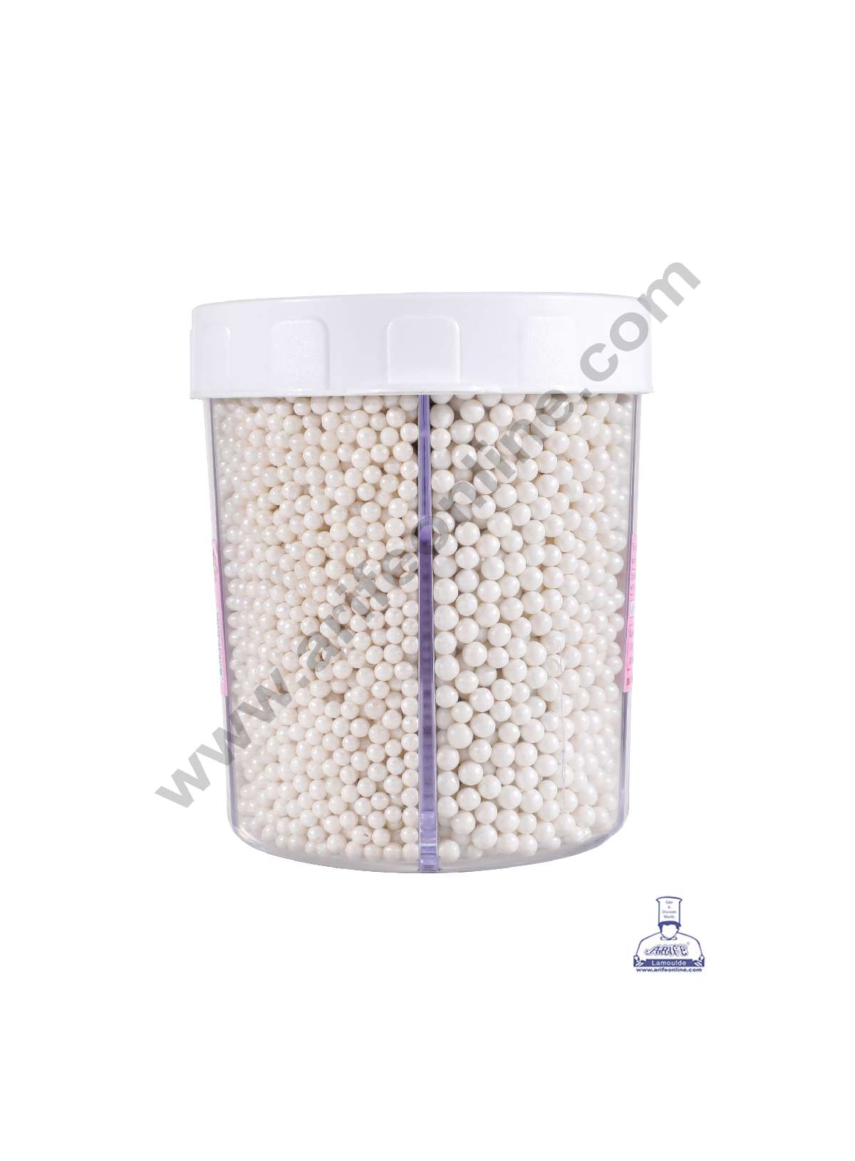 CAKE DECOR™ 5 in 1 Jar Sprinkle Balls Sugar Candy - White – Arife ...