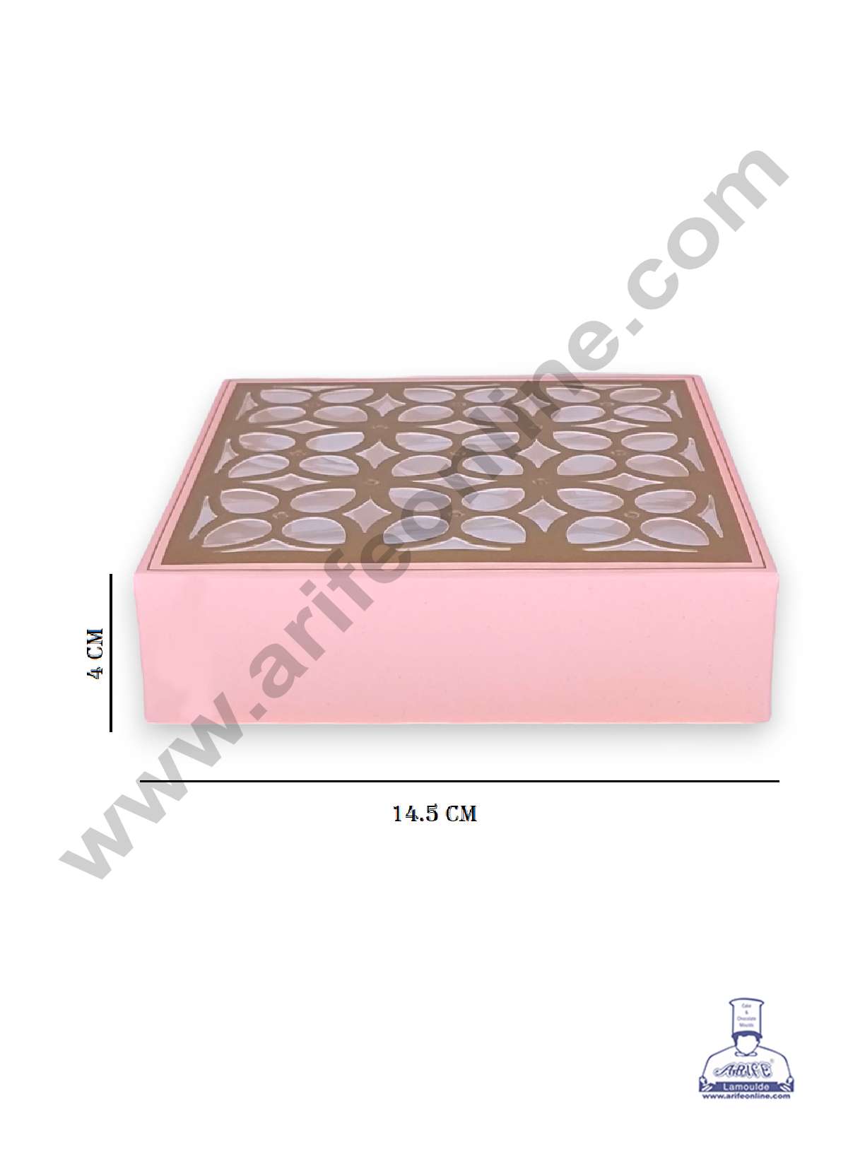 CAKE DECOR™ 9 Cavity Chocolate Box with Cavity & Cutout Window Without ...