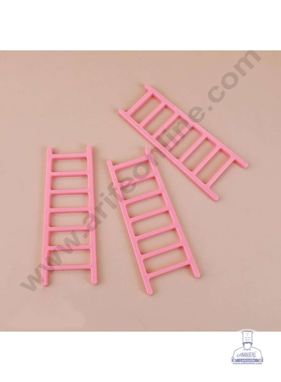 Home CAKE DECOR™ 10 Pieces Pink Plastic Ladder Toys Cake Toppers (SB-T ...