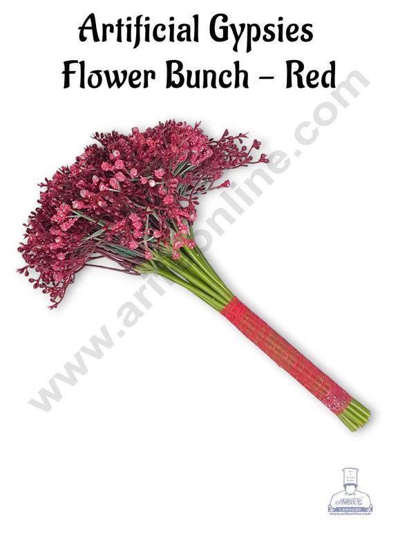 Home Cake Decor™ Gypsies Artificial Flower For Cake Decoration – Red( 1 ...