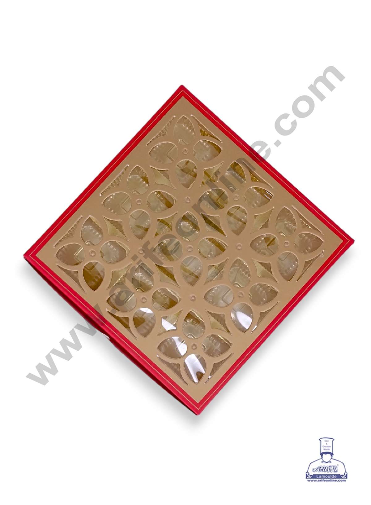 CAKE DECOR™ 9 Cavity Chocolate Box with Cutout Window Without Handle ...