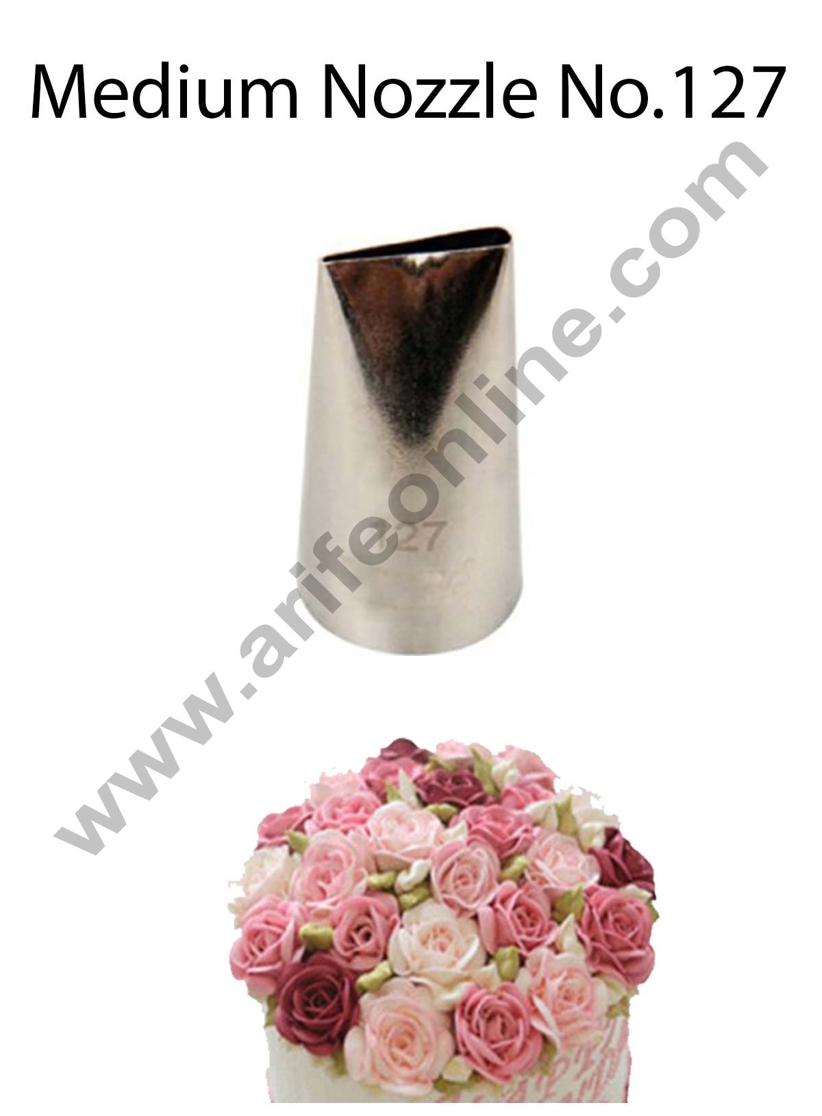 Cake Decor Medium Nozzle - No. 127 Petal Piping Nozzle – Arife Online Store