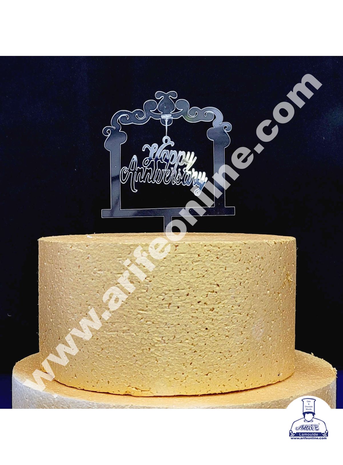 Cake Decor Exclusive Acrylic Hanging Cake Topper - Wedding Frame Silve ...