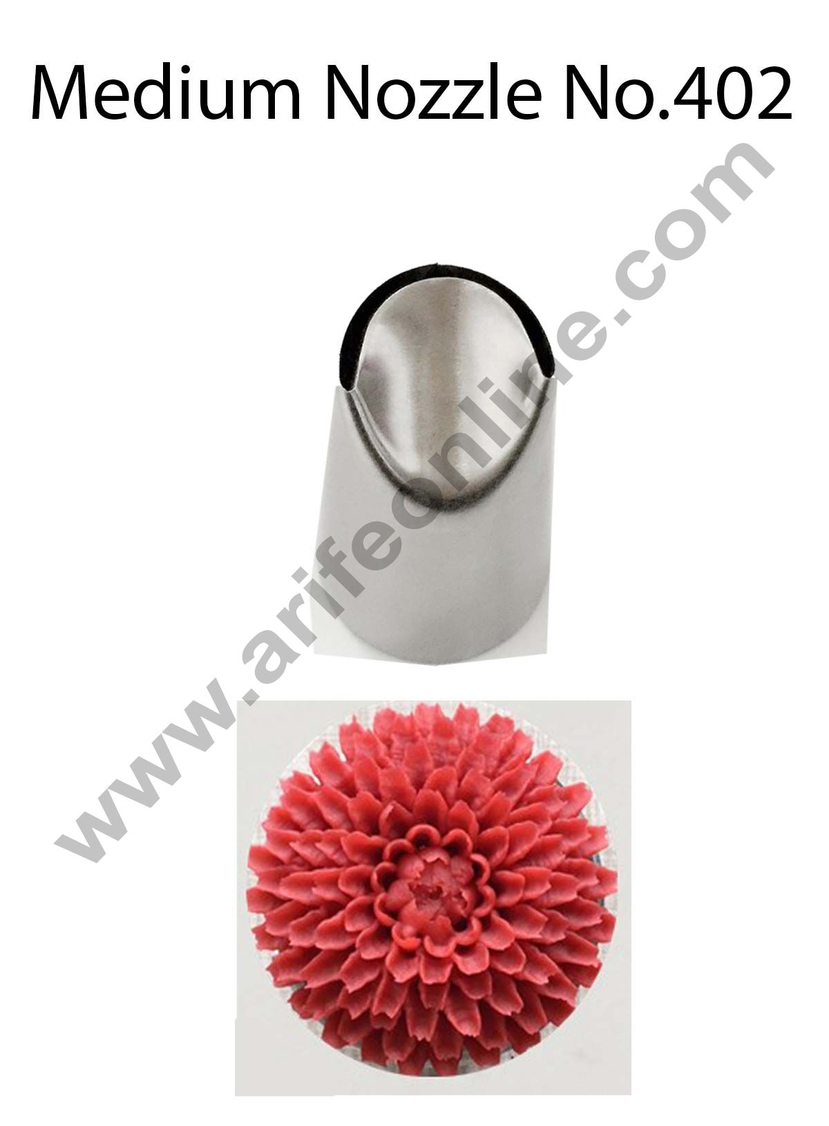 Cake Decor Medium Nozzle - No. 402 Medium Ruffle Frill Piping Nozzle ...