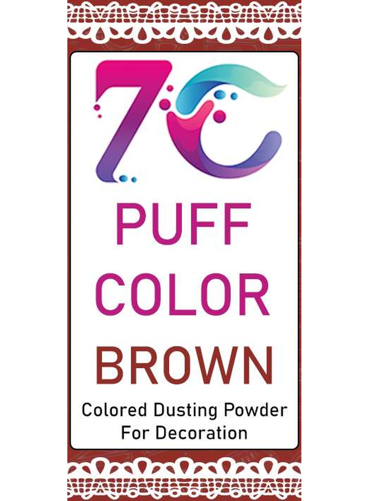 7C Edible Puff Colour Food Colour Powder Spray for Cakes Decoration ...