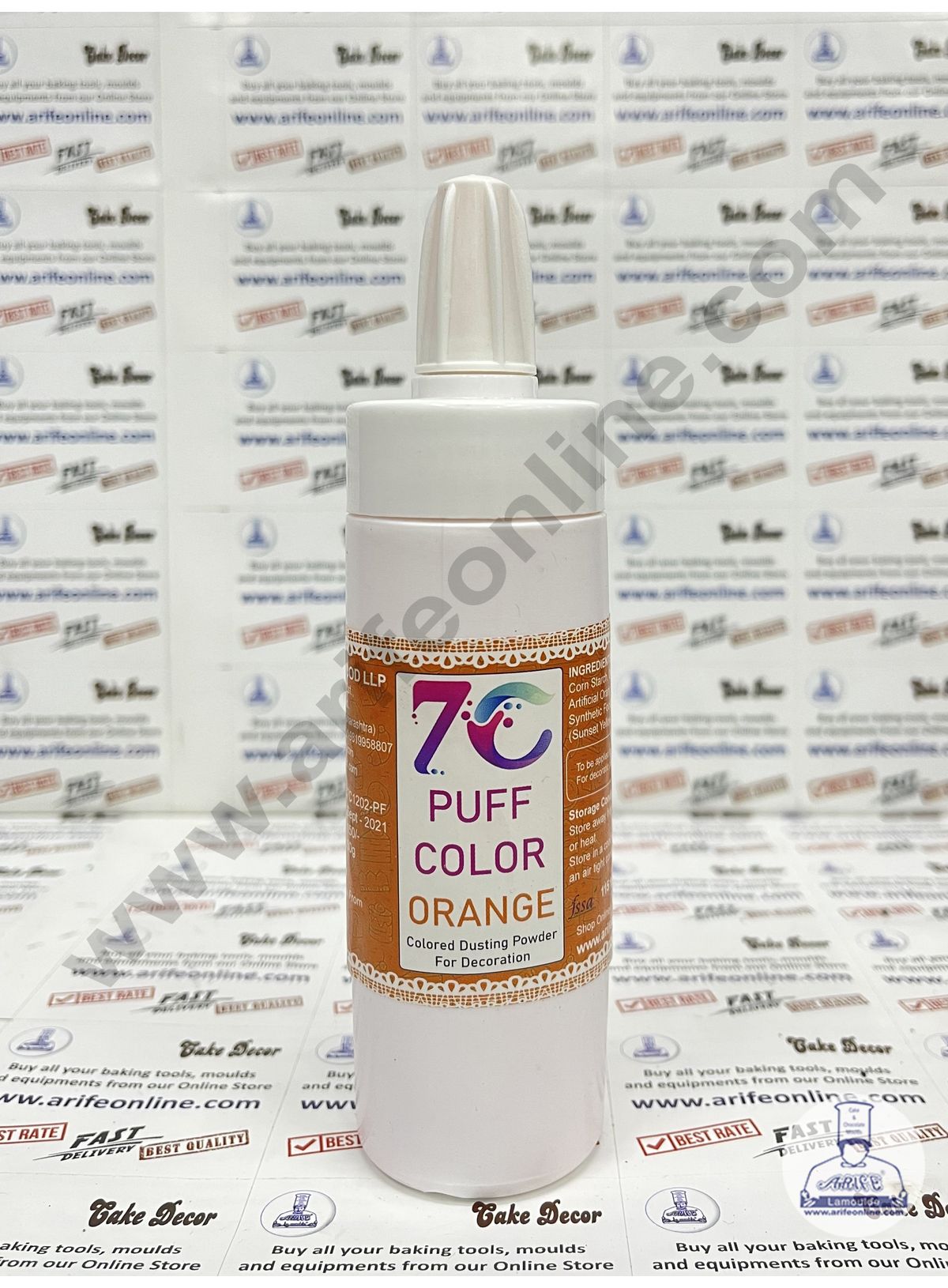 7C Edible Puff Colour Food Colour Powder Spray for Cakes Decoration ...