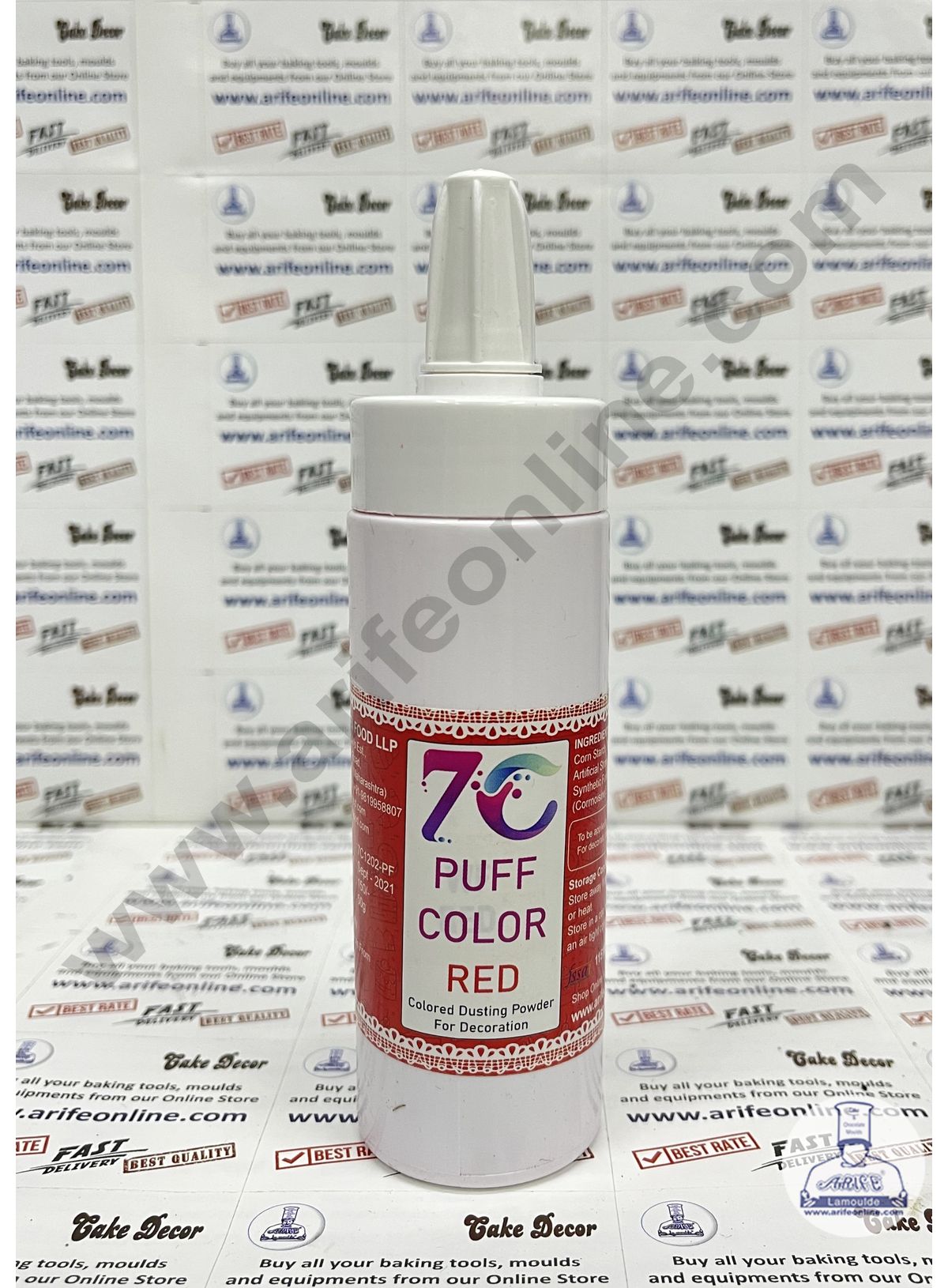 7C Edible Puff Colour Food Colour Powder Spray for Cakes Decoration ...