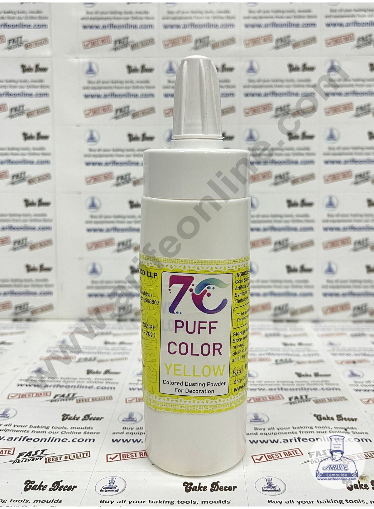 7C Edible Puff Colour Food Colour Powder Spray for Cakes Decoration ...