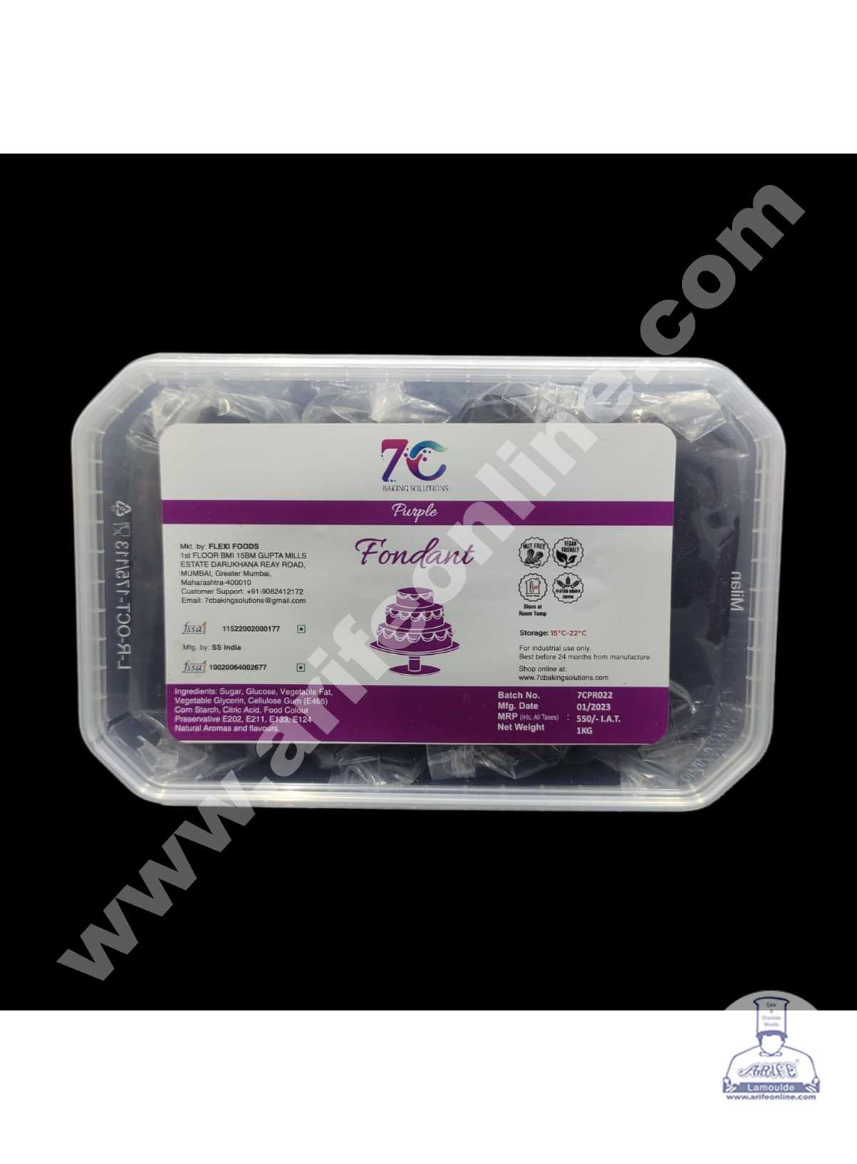 7C Fondant - Purple (1 KG) – Arife Online Store