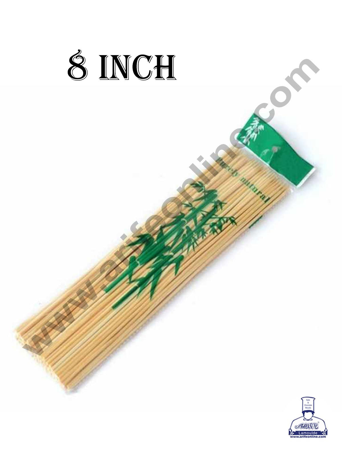 Cake Decor Natural Bamboo Wooden Skewer Satay Sticks /BBQ Sticks for K ...