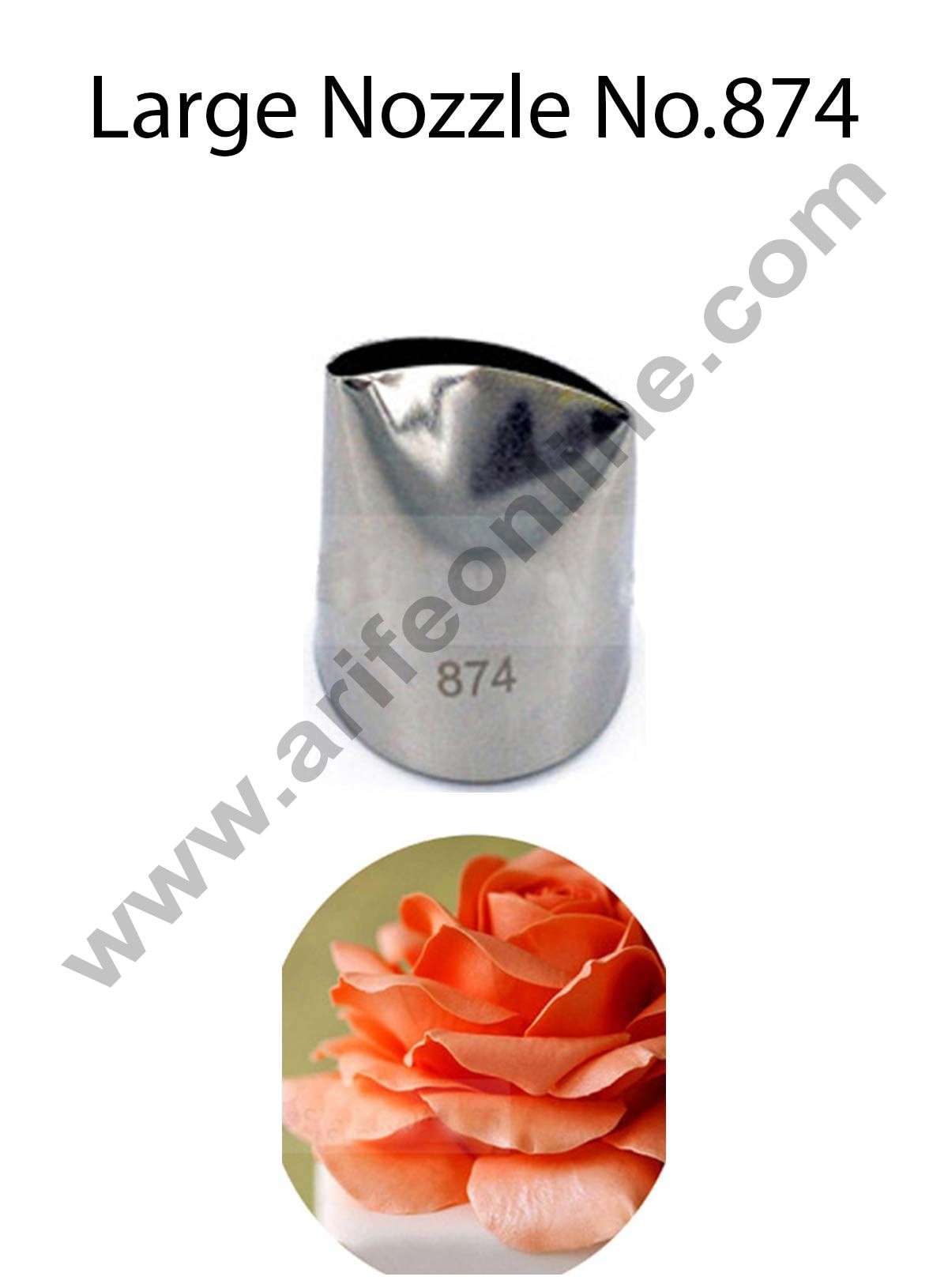 Cake Decor Large Nozzle - No. 874 Petal Piping Nozzle – Arife Online Store
