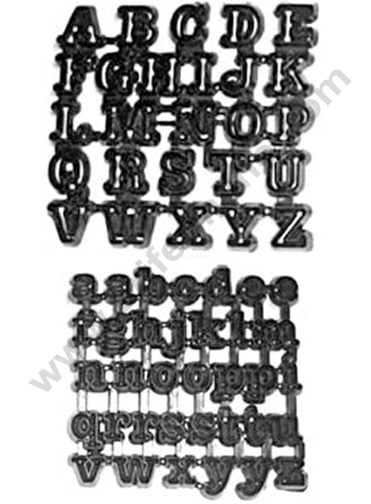 Cake Decor Patchwork Cutters Upper And Lower Alphabet Set Cutters Patc ...