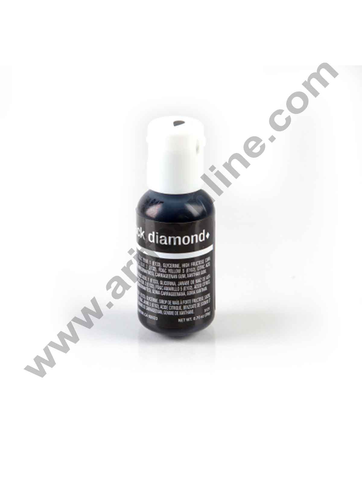 Chefmaster Liqua-Gel Black Diamond.70 oz Food Color (20g) – Arife ...